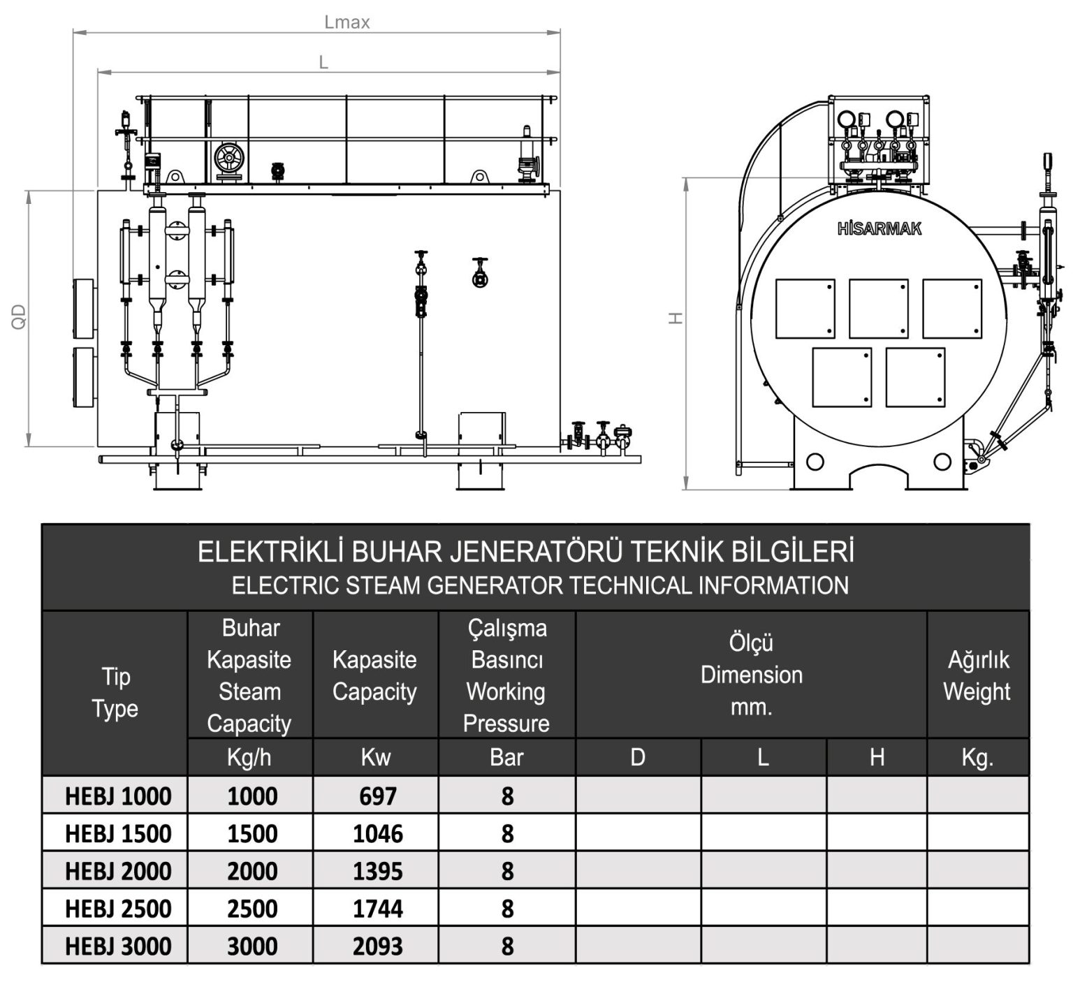 Elektrikli Buhar Jeneratörü - HİSARMAK
